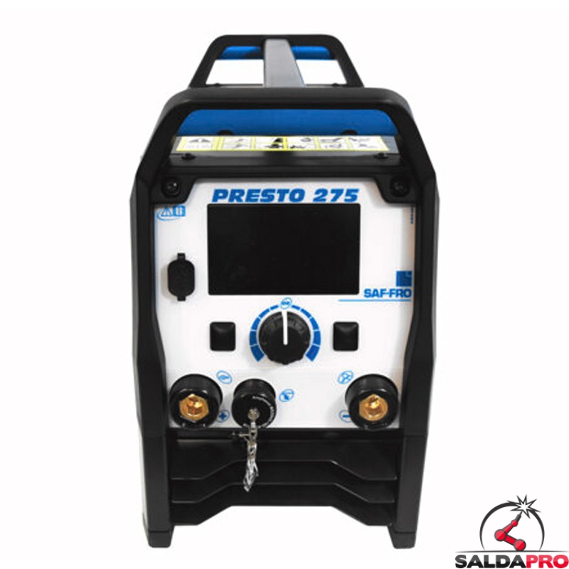 Saldatrice ad inverter portatile Saf-Fro Presto 275 da 270A MMA e Tig-Lift