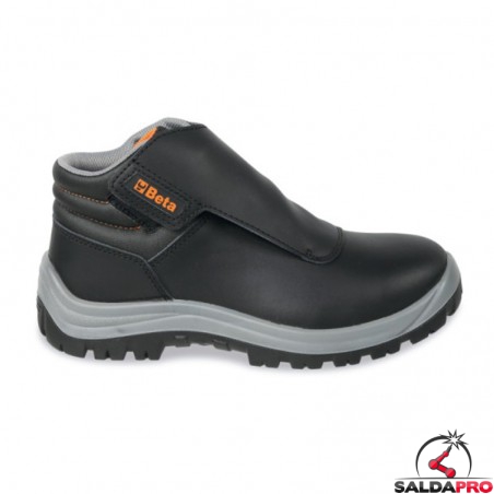 Scarpe antinfortunistiche alte per saldatore Beta 7245NB in pelle ...