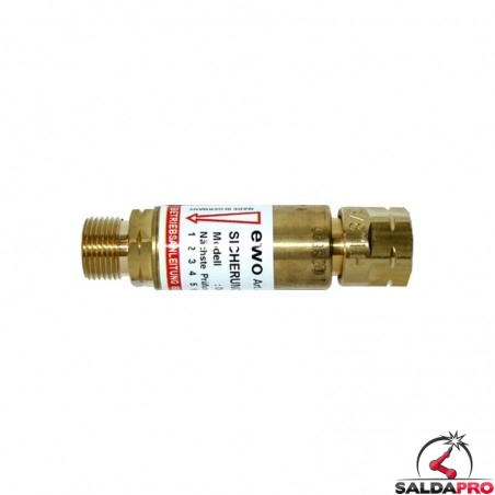 Valvola di sicurezza Gas Carburante per attacco riduttore G3/8" Ewo